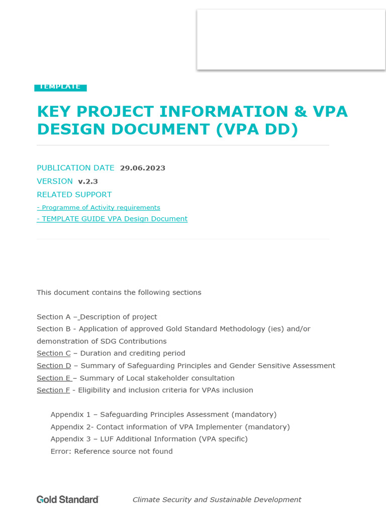 (Revised) GS6155 T PreReview - v2.3 VPA Design Document - Track Changes Finalll | PDF | Air ...