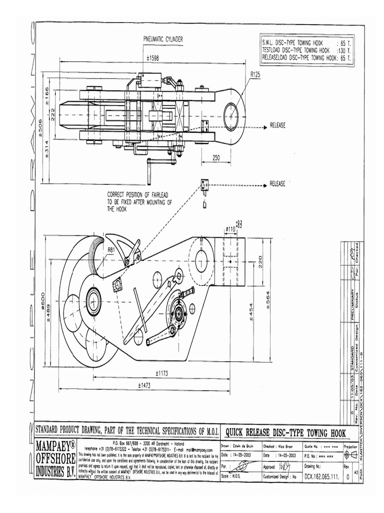 DCX 50-65 (Fairlead + Pneum Cyl) | PDF