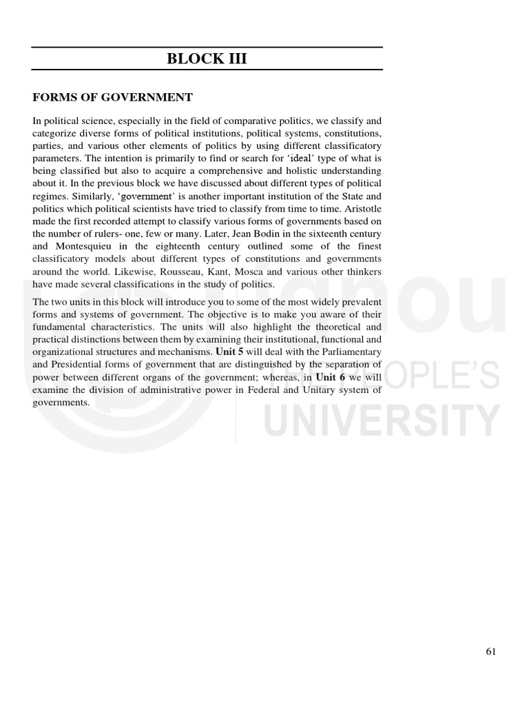 Parliamentary vs. Presidential Systems | PDF | Cabinet (Government ...