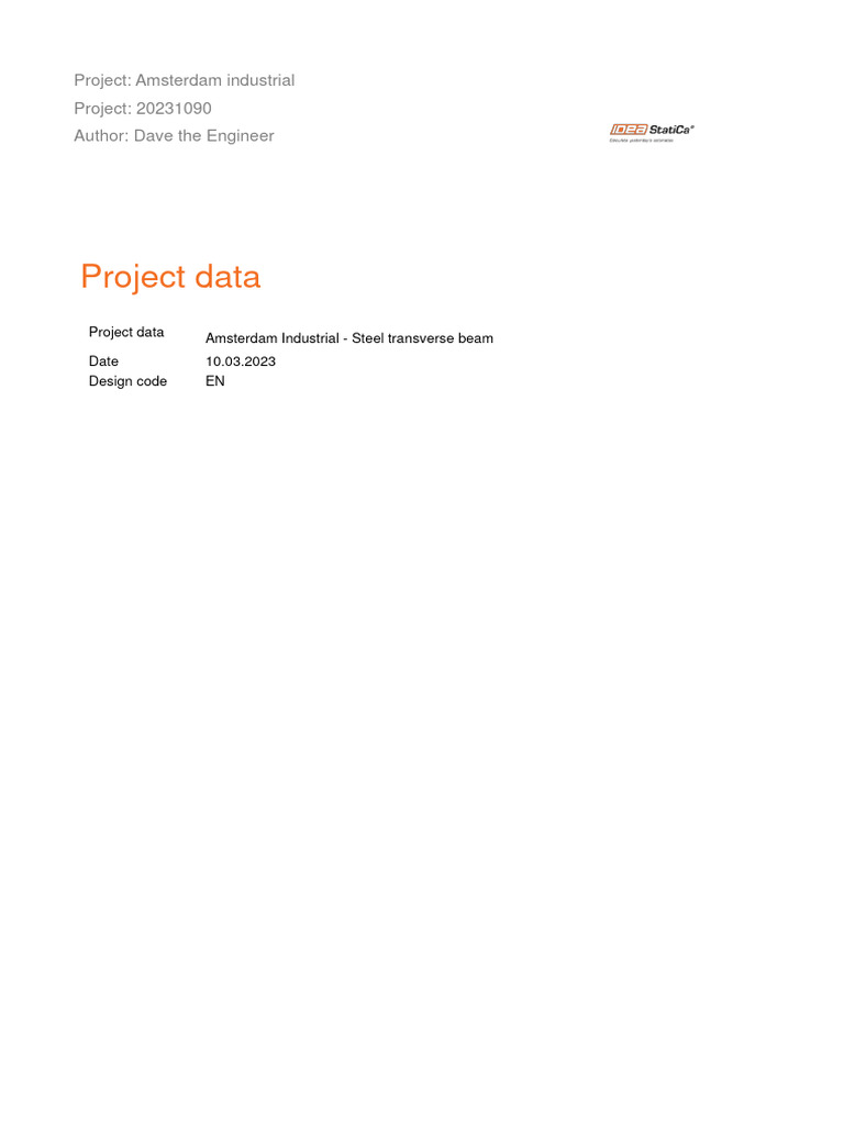 Sample Report - Steel Transverse Beam | PDF | Buckling | Yield ...