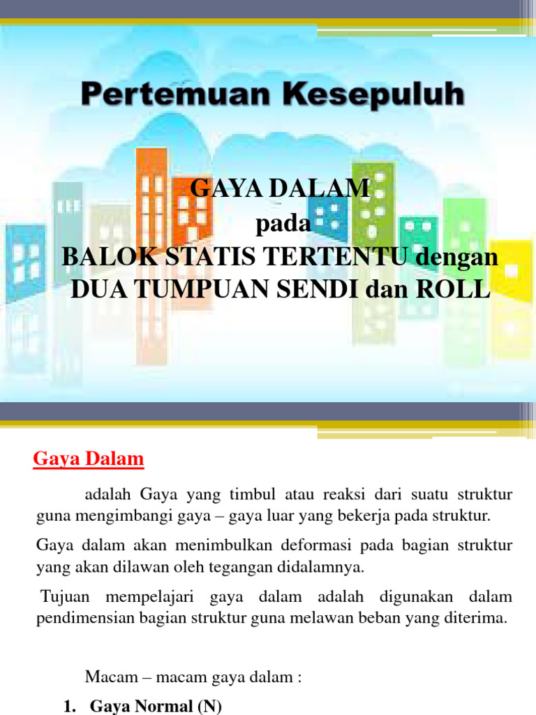 STATIKA-Pertemuan 10 | PDF