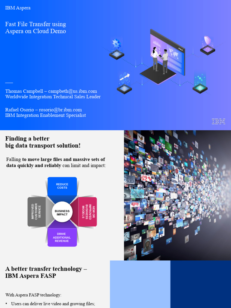AsperaTechSellers Presentation | PDF | Cloud Computing | Ibm
