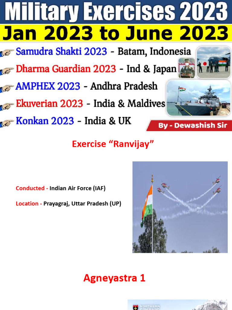 Military Exercise 2023 Jan to June 2023 1 | Download Free PDF ...