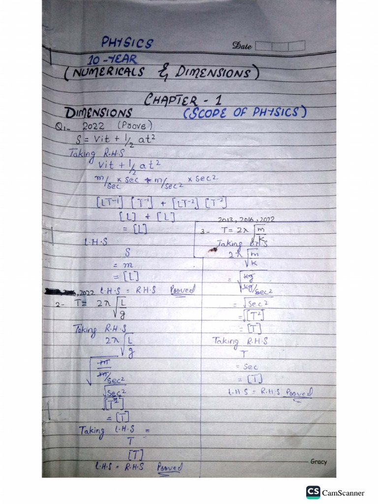 Niazi Solved Ten Years Numericals Physics | PDF