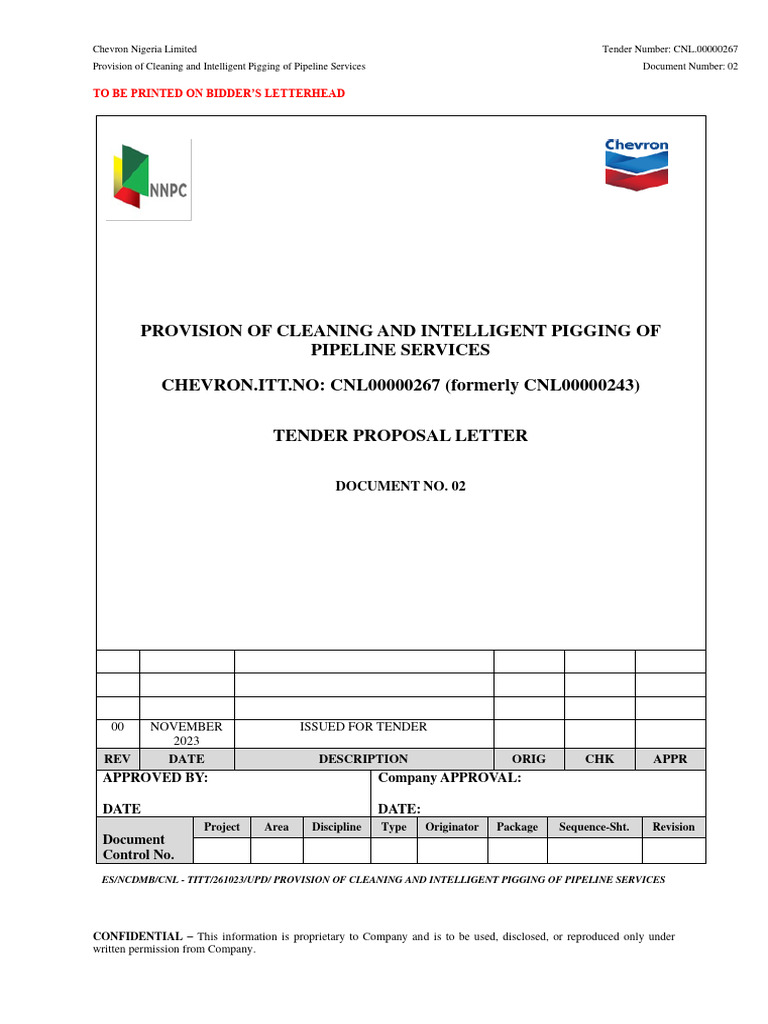Tender Proposal Letter | PDF | Law