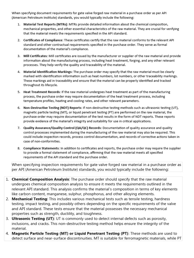 API Standards for Gate Valve Material | PDF | Nondestructive Testing ...