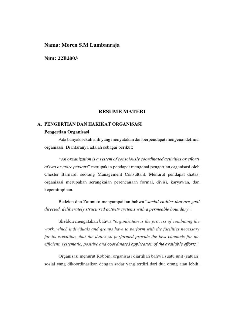 Tgs Uas Resume Moren Lamban Raja | PDF | Karier & Perkembangan | Pengembangan Diri