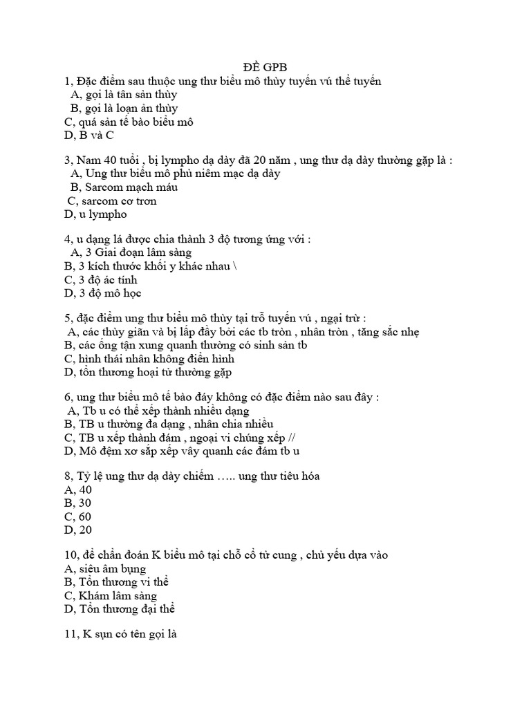 ĐỀ GPB 1 | PDF