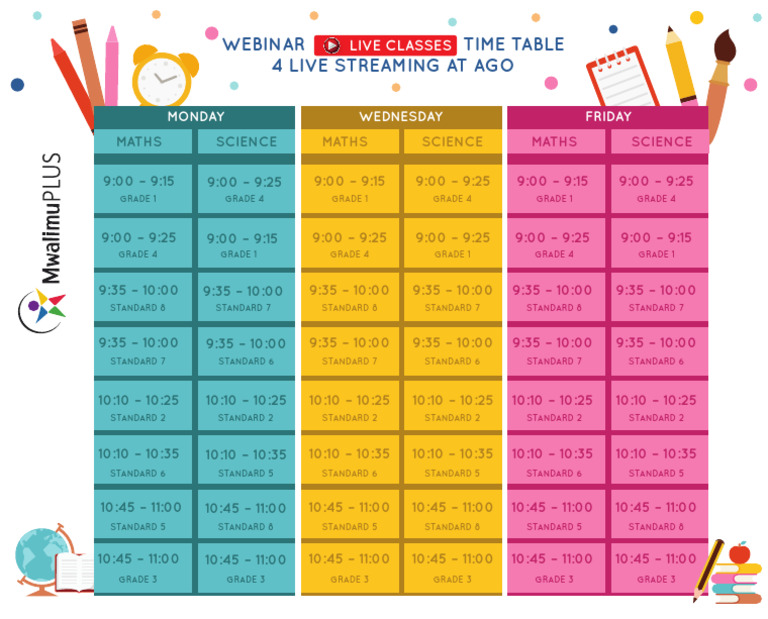 Timetable | PDF