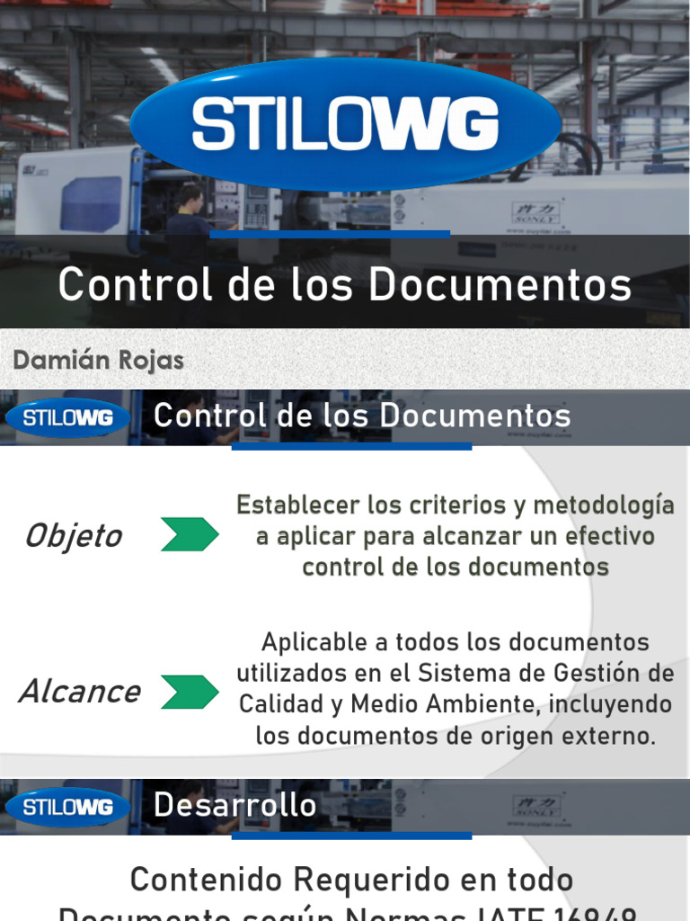 Presentación Control de los Documentos | Descargar gratis PDF | Gestión de la calidad | Sistema ...