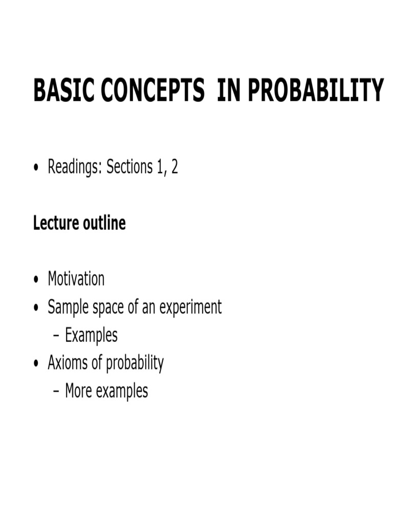 Basic Prob | PDF | Probability | Probability Distribution