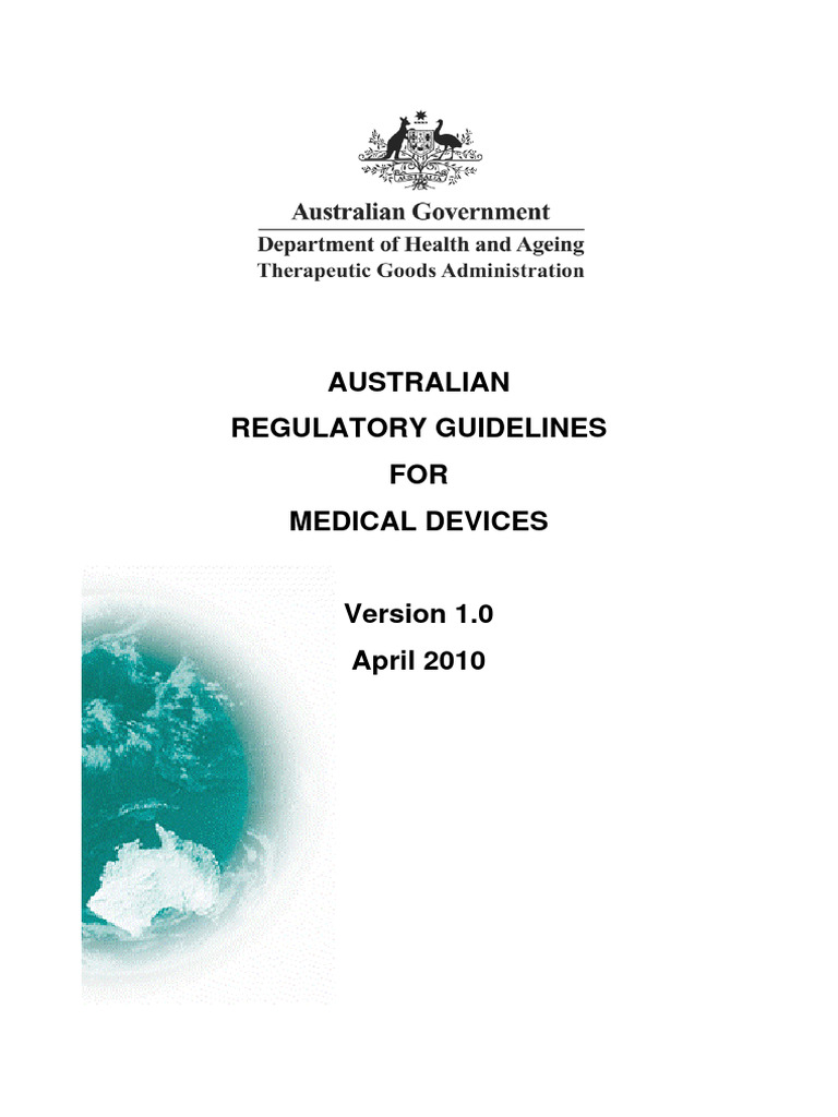 Australian Regulatory Guidelines Medical Devices | PDF | Medical Device ...