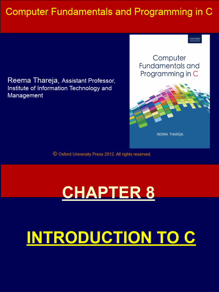 Ch 8 Introduction to C.ppt | PDF | Integer (Computer Science) | Parameter (Computer Programming)