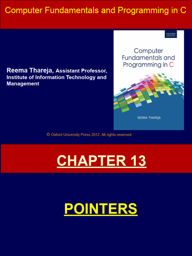 Ch 13 Pointers Pdf Pointer Computer Programming Variable Computer Science 8285
