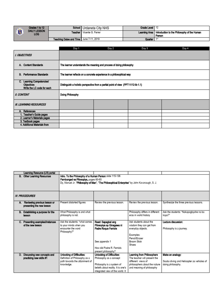 Week A Doing Philosophy Pdf Knowledge Concept