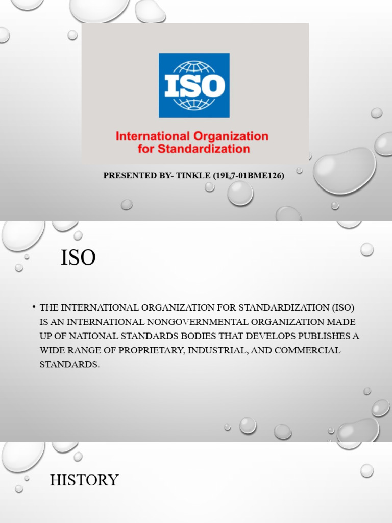 Iso Overview Bme126 Tinkle Pdf Business Finance Money Management