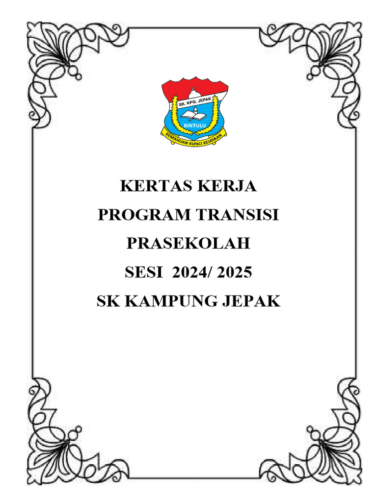 Kertas Kerja Transisi Pra 2024-2025 | PDF
