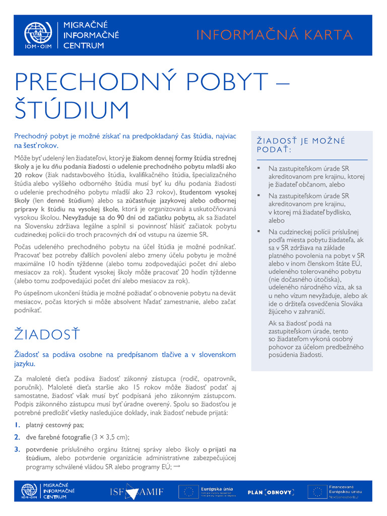 MIC Info-Sheet 2024 PP Studium 01 04 2024 | PDF