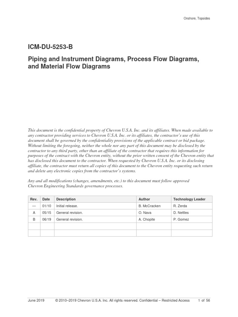 Chevron Engineering Diagrams Guide | PDF | Instrumentation ...