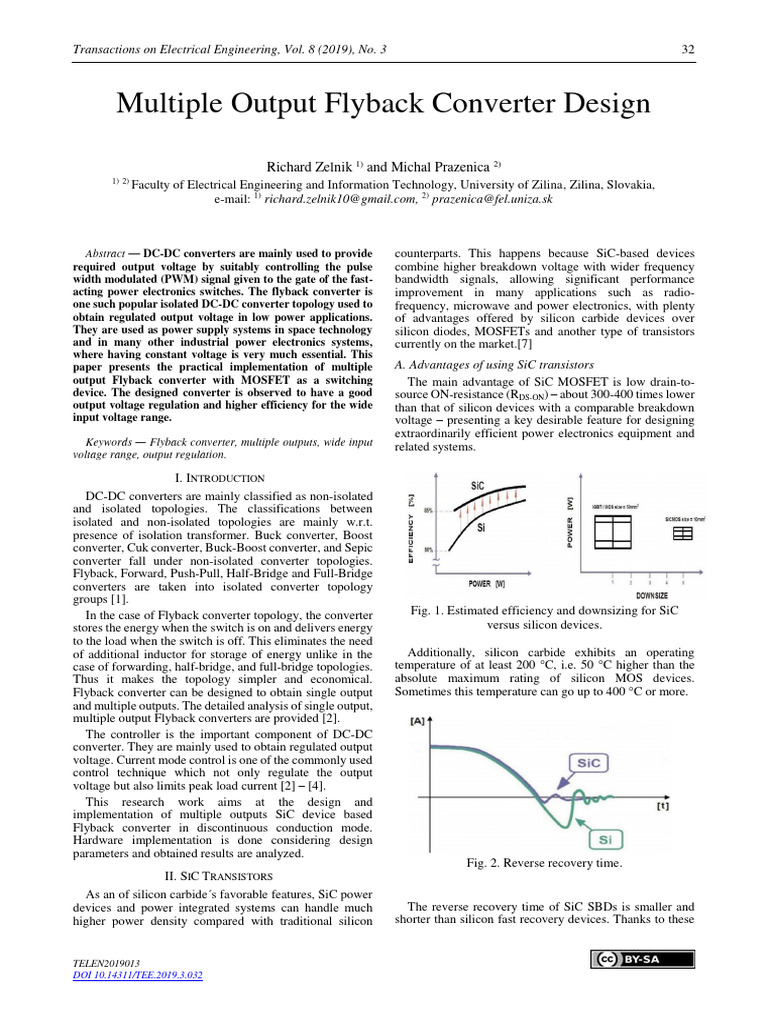 Multiple Output Flyback Converter Design | PDF | Power Electronics ...