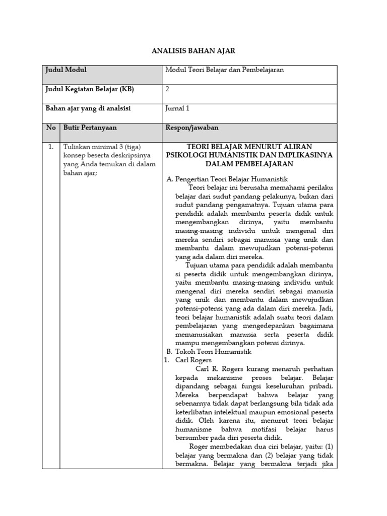 Analisis - Modul 2 KB 2 | PDF