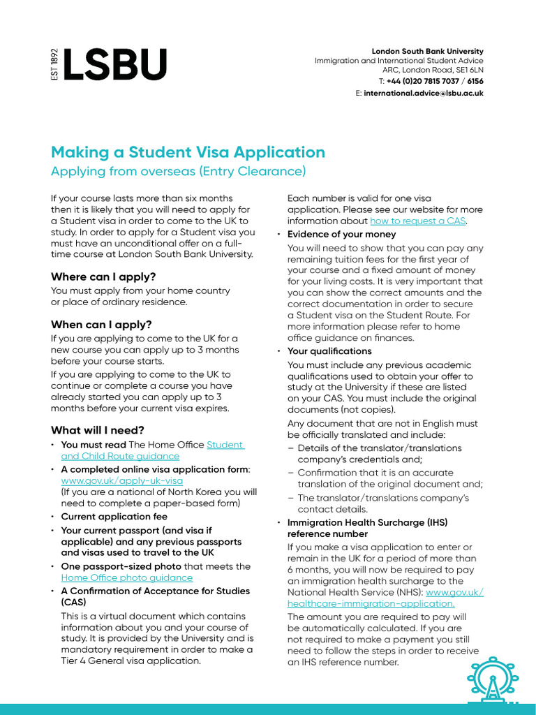 Making Student Visa Application | PDF | Travel Visa | Government And ...