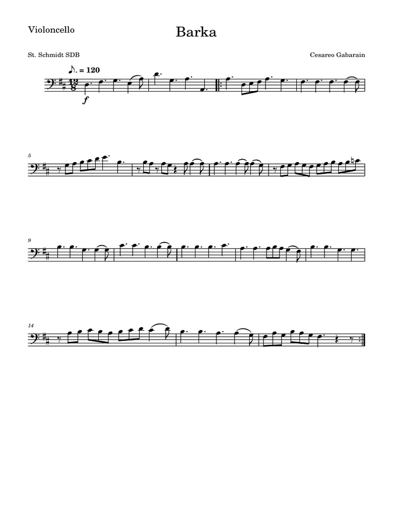 Barka Violoncello | PDF