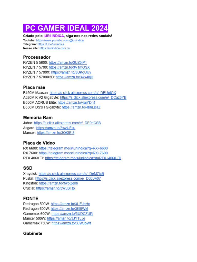 PC Gamer Ideal 2024 | PDF