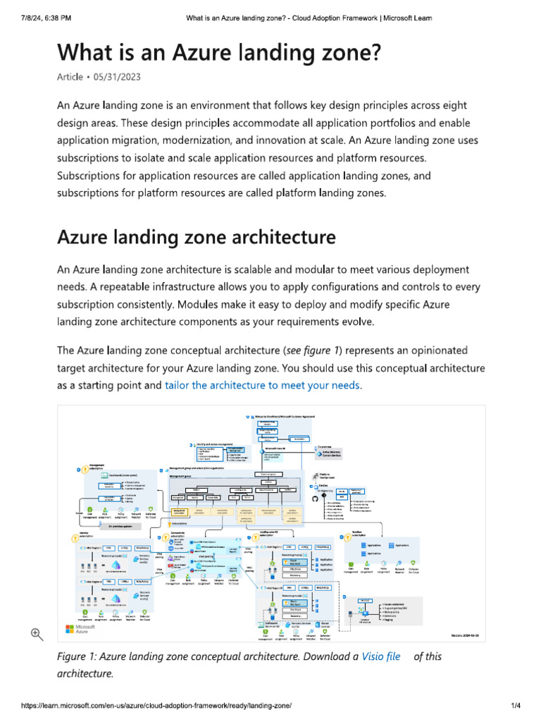 About Azure Landing Zone | PDF