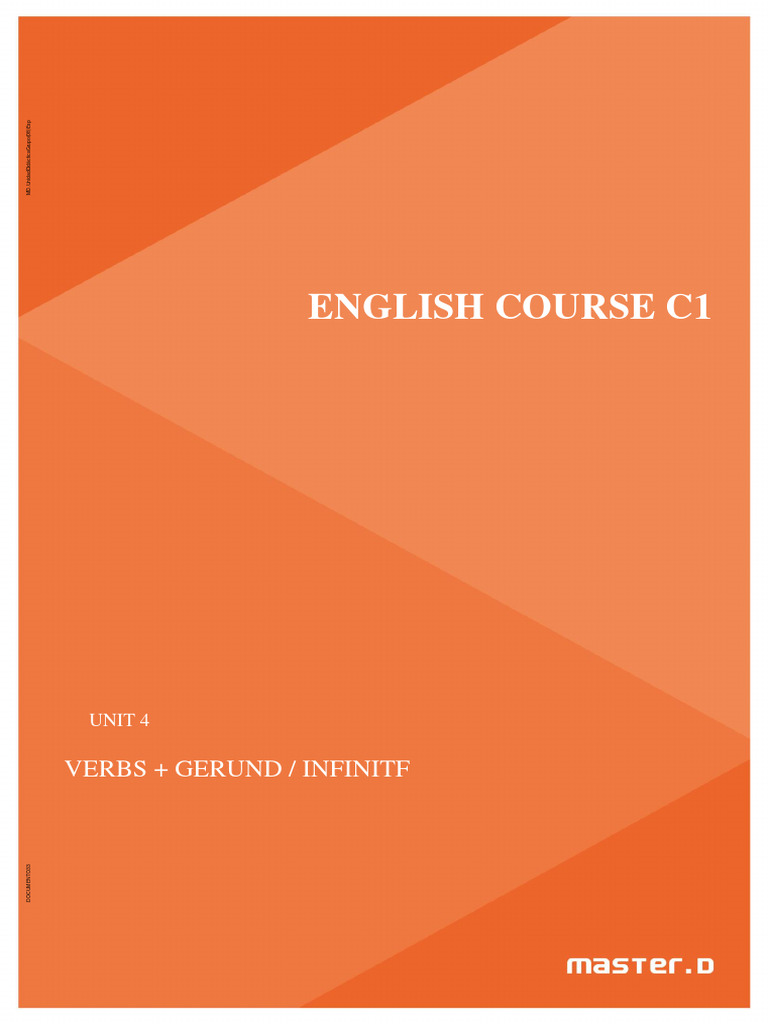 C1 Unit 9 Verbs + Gerund or Infinitive | PDF | Verb C1 Unit 9 Verbs + Gerund or Infinitive | PDF | Verb