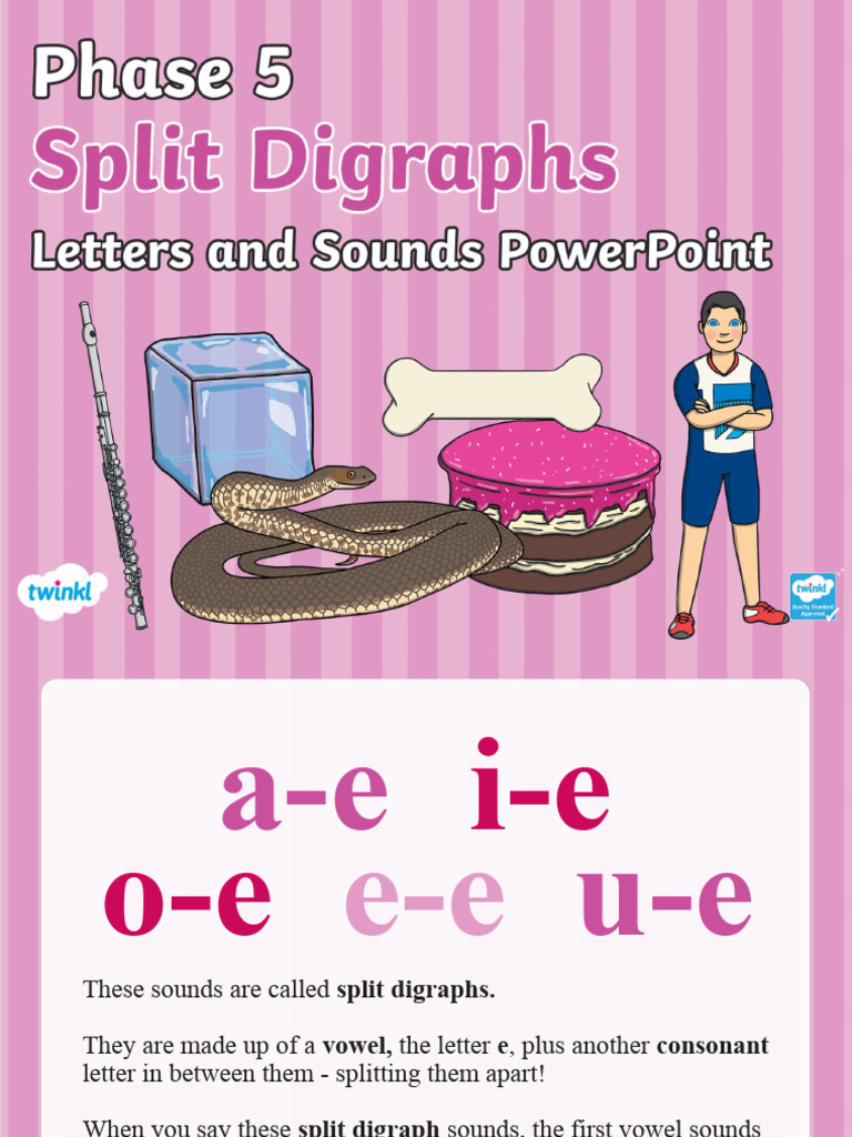 Au L 1641446929 Phase 5 Split Digraphs Powerpoint Ver 4 | PDF | Language Families | Writing