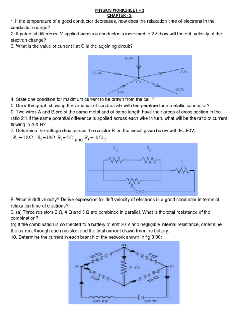 PHYSICS WORKSHEET PT -2 | PDF | Capacitor | Capacitance