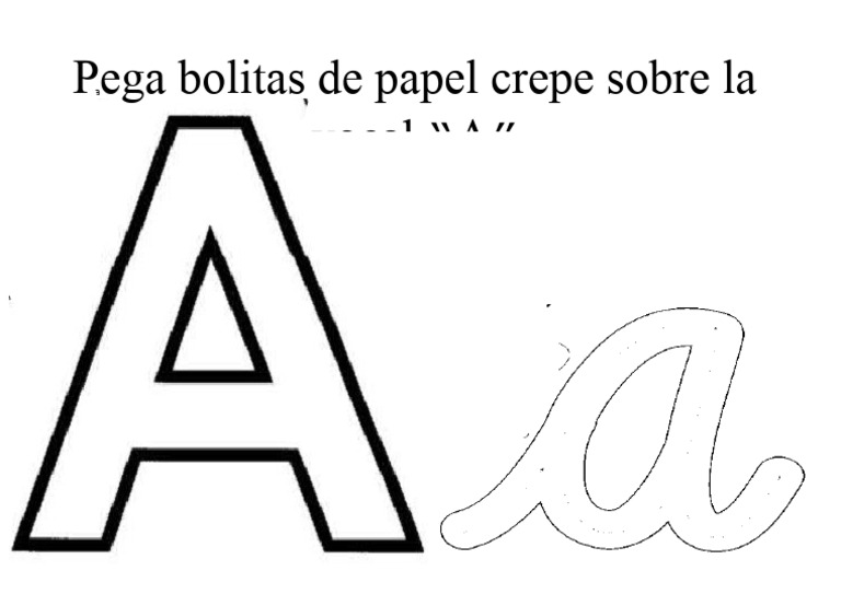 Ficha de La Vocal A Embolillado | PDF