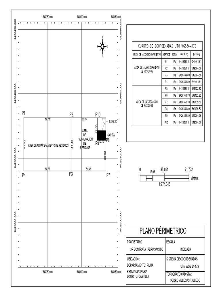 Proyecto Coordenadas-Division de Area | PDF