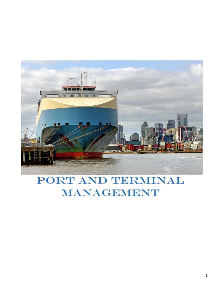Port and Terminal Management | PDF | Port | Cargo