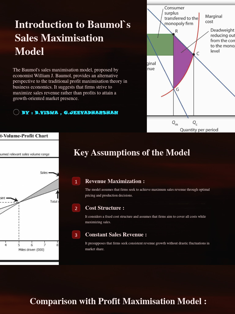Baumols Model Micro Viswa Jeevadharshan | PDF | Profit (Economics ...