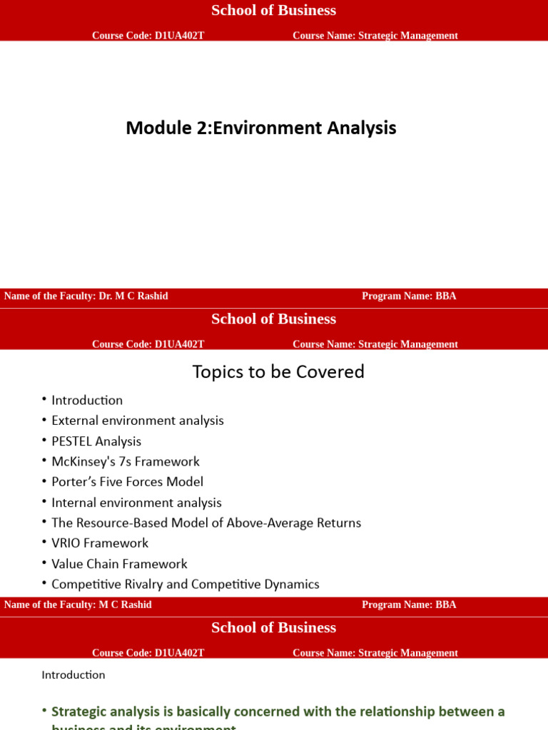 Module 2 PPT | PDF | Strategic Management | Supply Chain