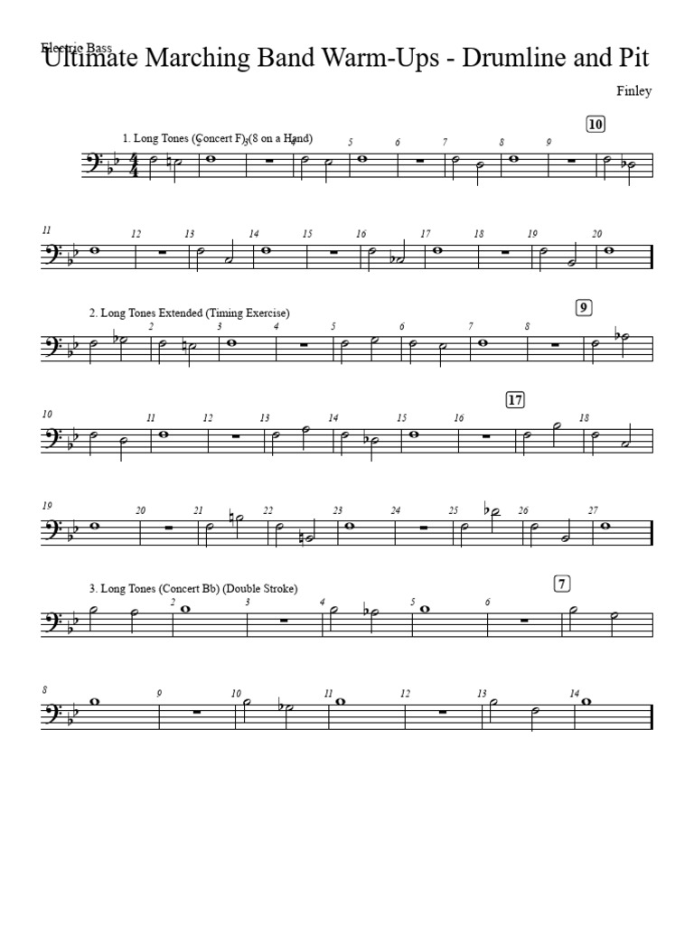 Ultimate Marching Band Warm-Ups - Pit and Drumline Parts - Electric ...