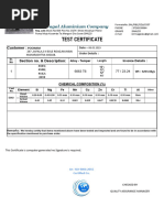 Wire Rope Test Certificate | PDF | Rope | Wire
