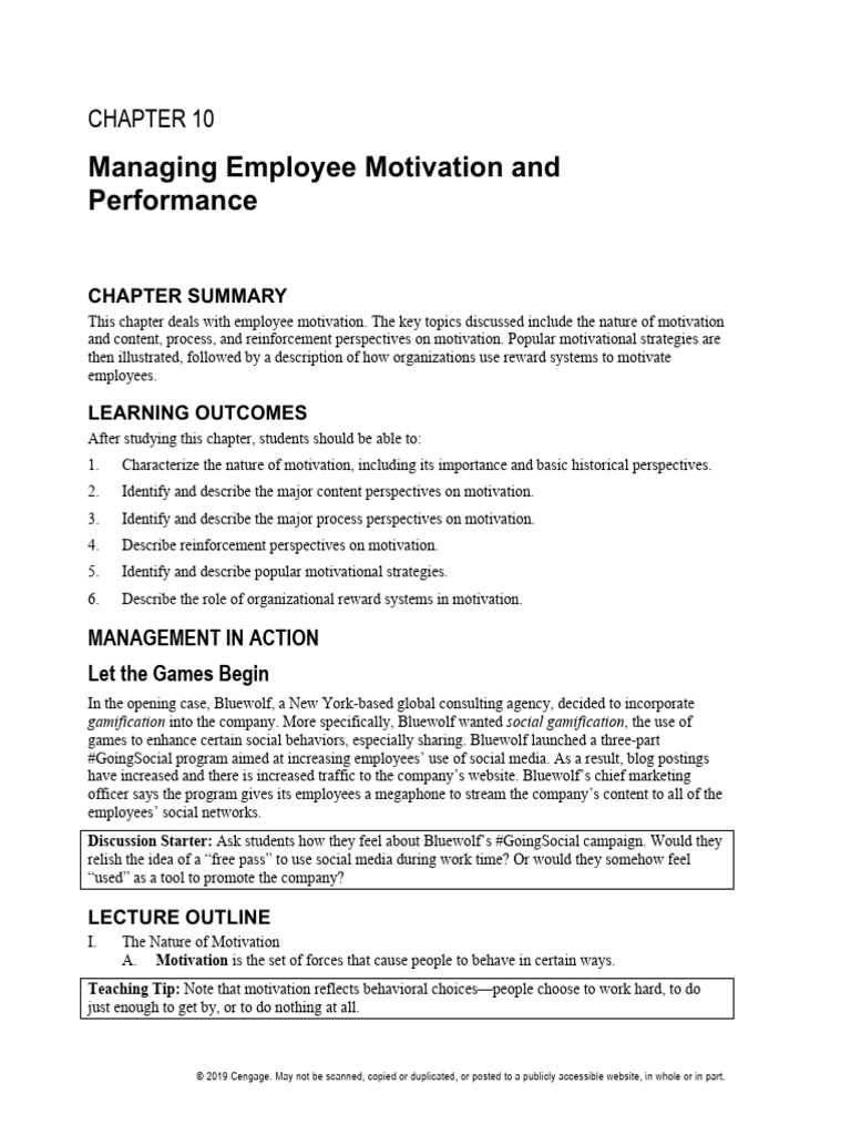 Employee Motivation and Performance | PDF | Motivational | Motivation