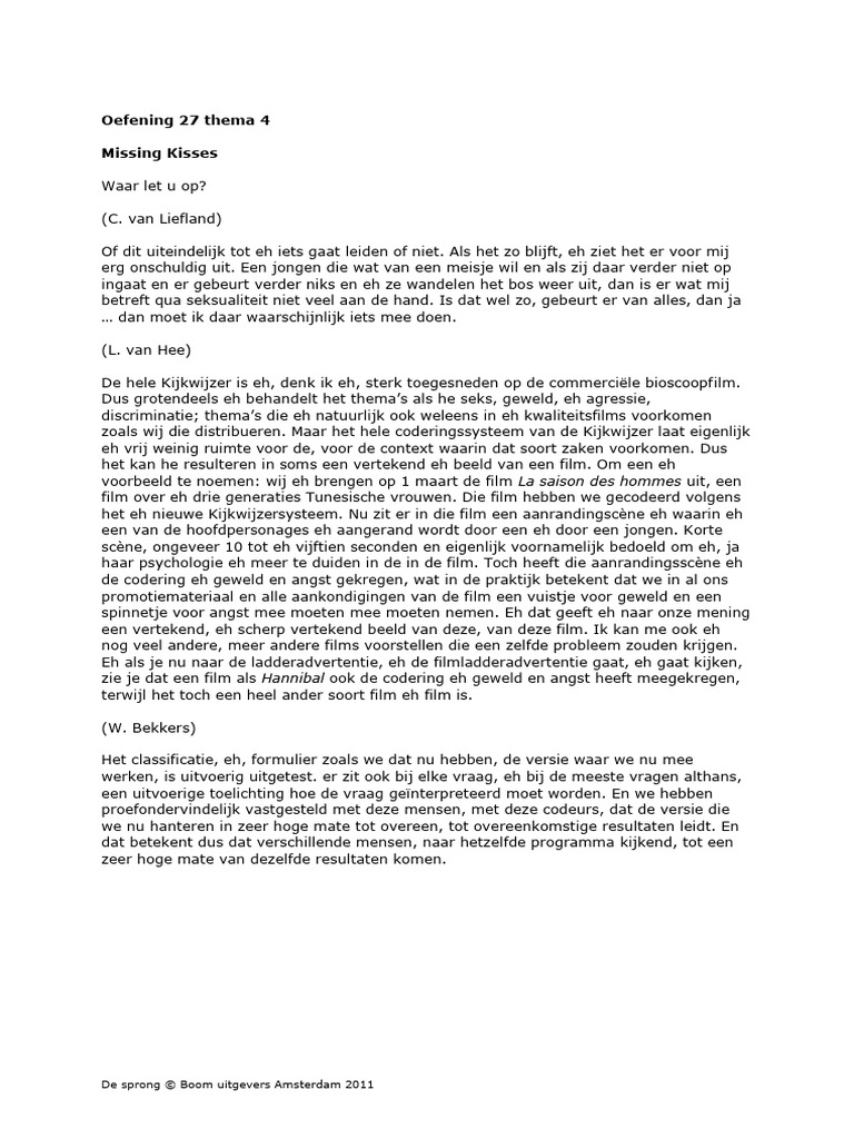 Oefening 27 - transcript | PDF