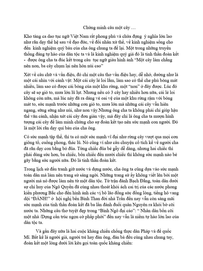 CH NG Minh Câu M T Cây | PDF