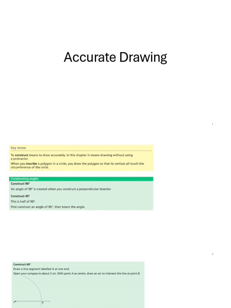10 Year 9 (Accurate Drawing) | PDF