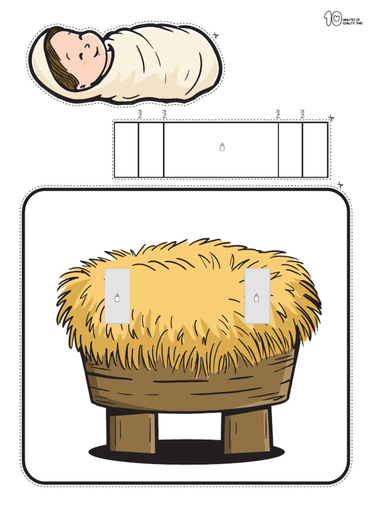 Jesus in A Manger 3D Craft Color | PDF