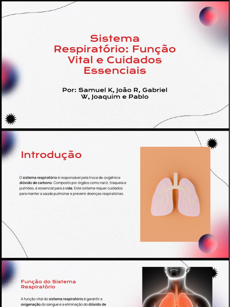 Wepik Sistema Respiratorio Funcao Vital e Cuidados Essenciais 20240327130139uz0z | PDF | Bem-estar