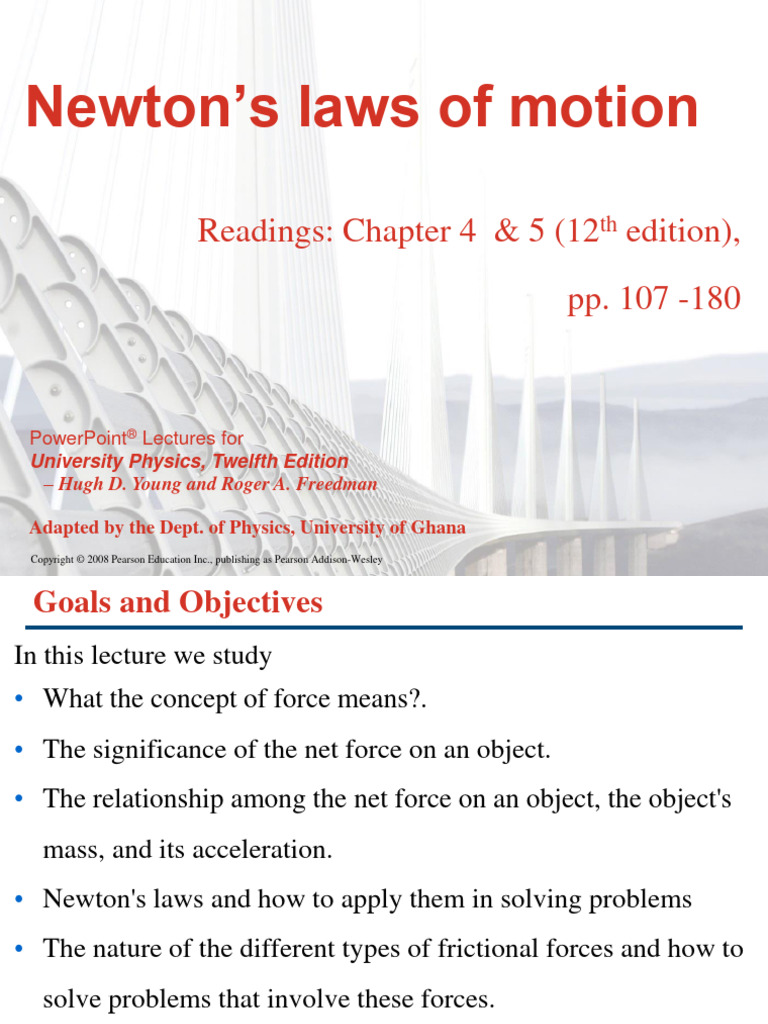 Lecture 03 - Newton - S Laws | PDF | Force | Newton's Laws Of Motion
