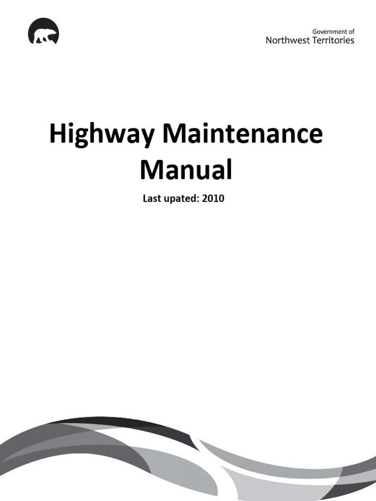 Highway Maintenance Manual 2010 | PDF | Road Surface | Road
