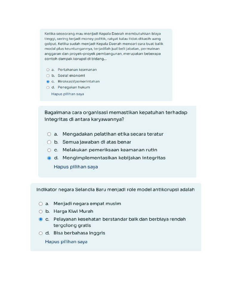 Evaluasi Akhir | PDF