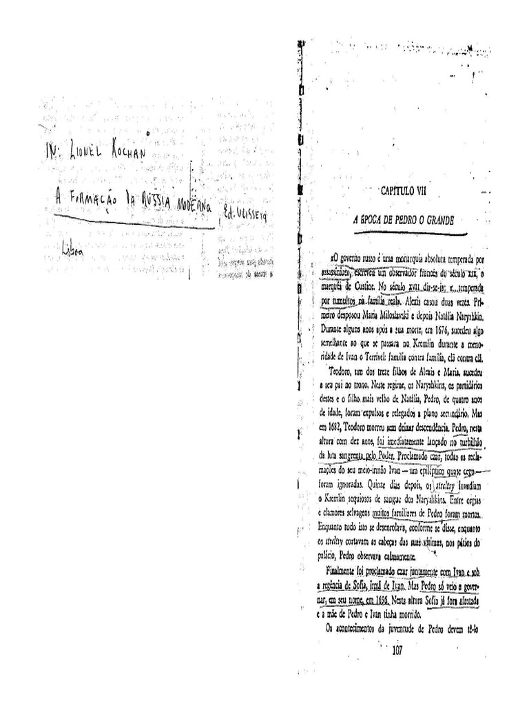 KOCHAN L - A Epoca de Pedro o Grande | PDF