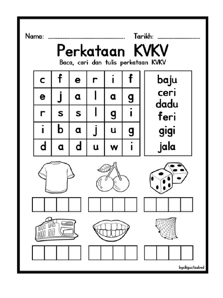 puzzle suku kata | PDF